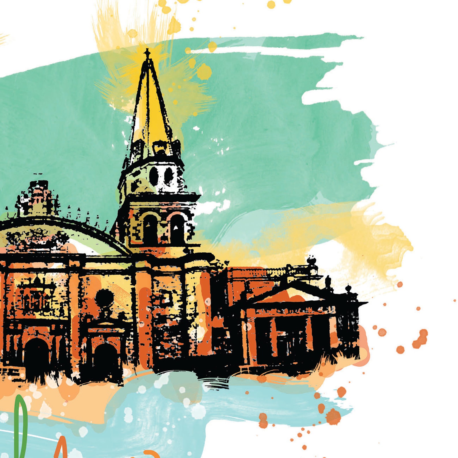 Jalisco Mexico Watercolor Skyline Art Print - Etsy