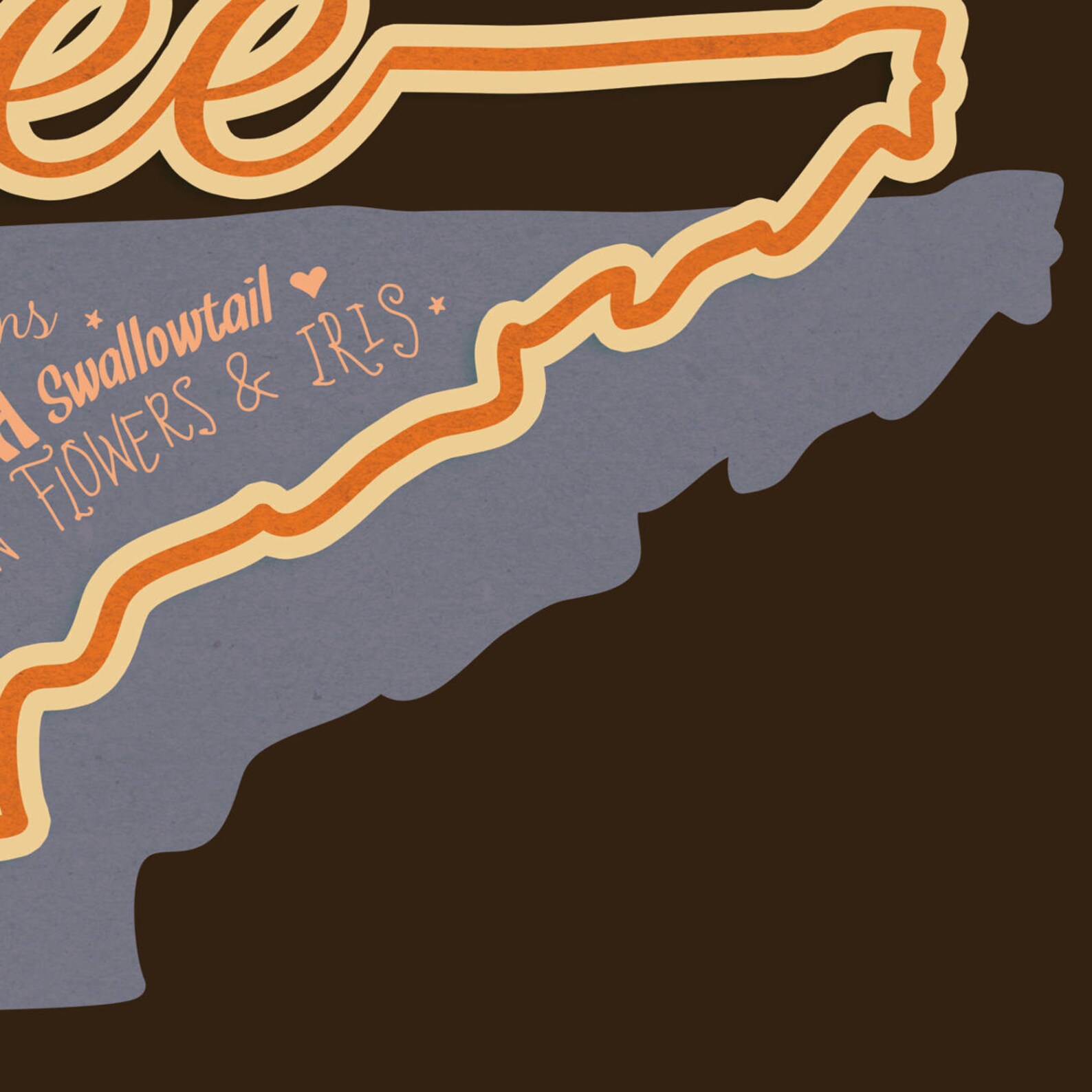 Tennessee State Print Tennessee Art Tennessee Poster - Etsy