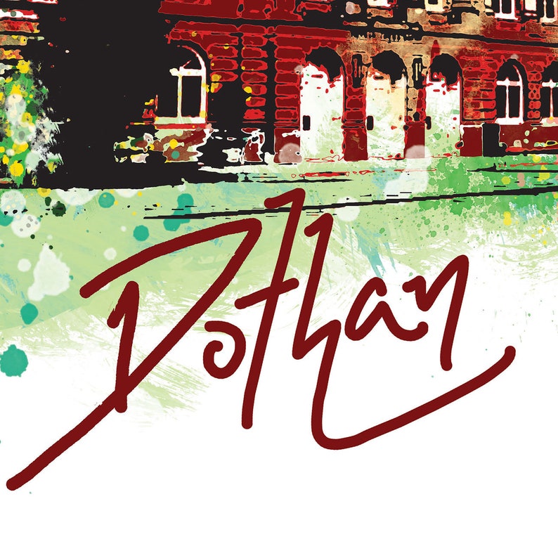 Dothan Print Dothan Skyline Dothan Art Dothan Poster | Etsy