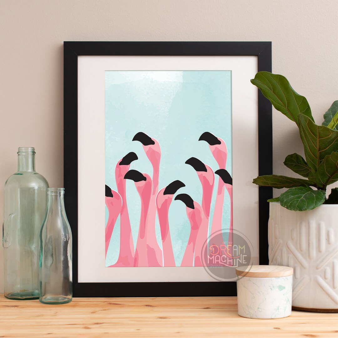 Motivational Poster Flamingos Colorful Poster Art Print Colorful ...