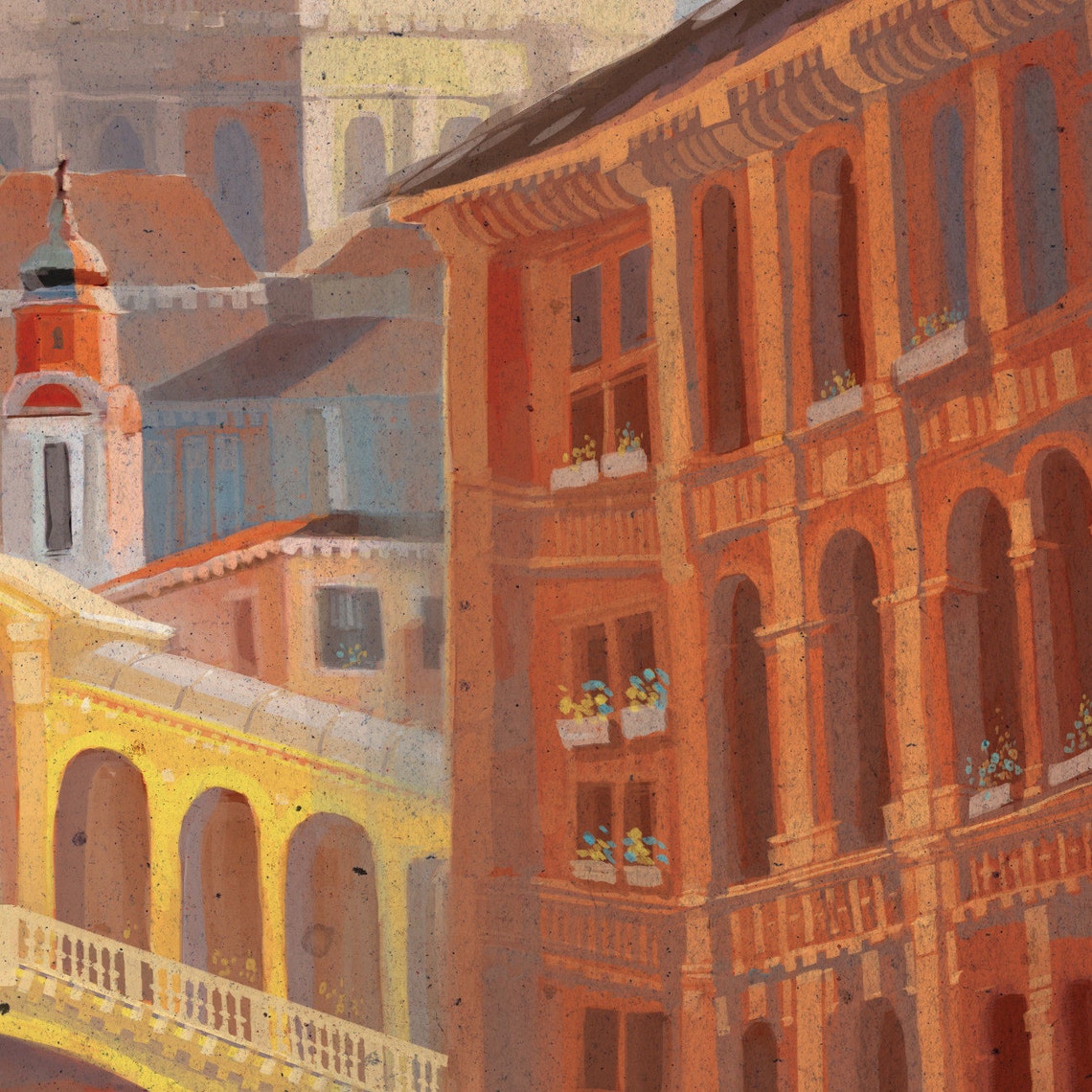 Venice Travel Poster Venice Poster Venice Print Venice | Etsy