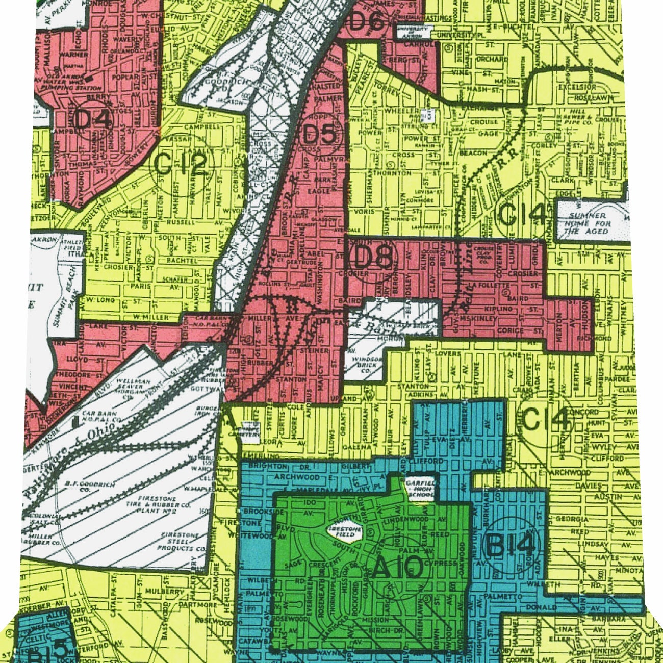 Akron Print, Akron Skyline, Akron Art, Akron Poster, Akron Watercolor ...