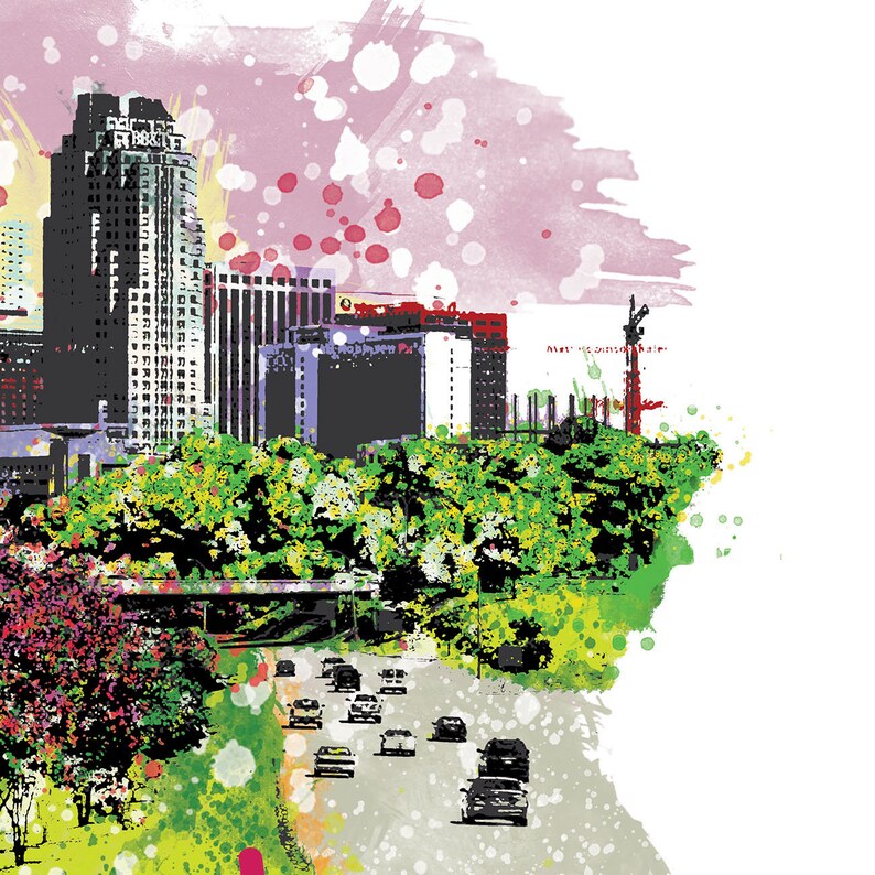Raleigh Print Raleigh Skyline Raleigh Art Raleigh Poster | Etsy