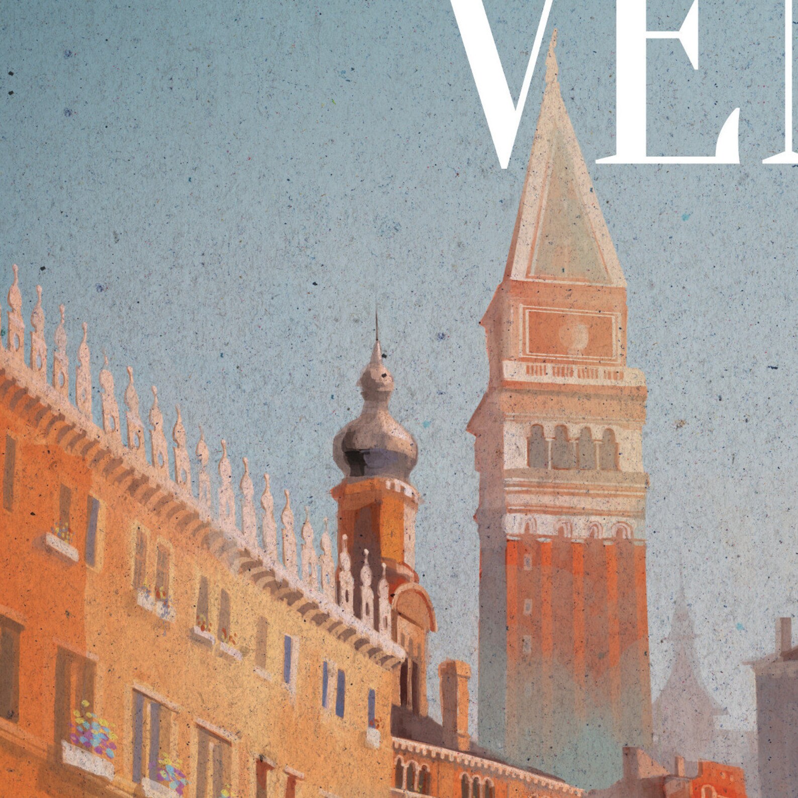 Venice Travel Poster Venice Poster Venice Print Venice - Etsy