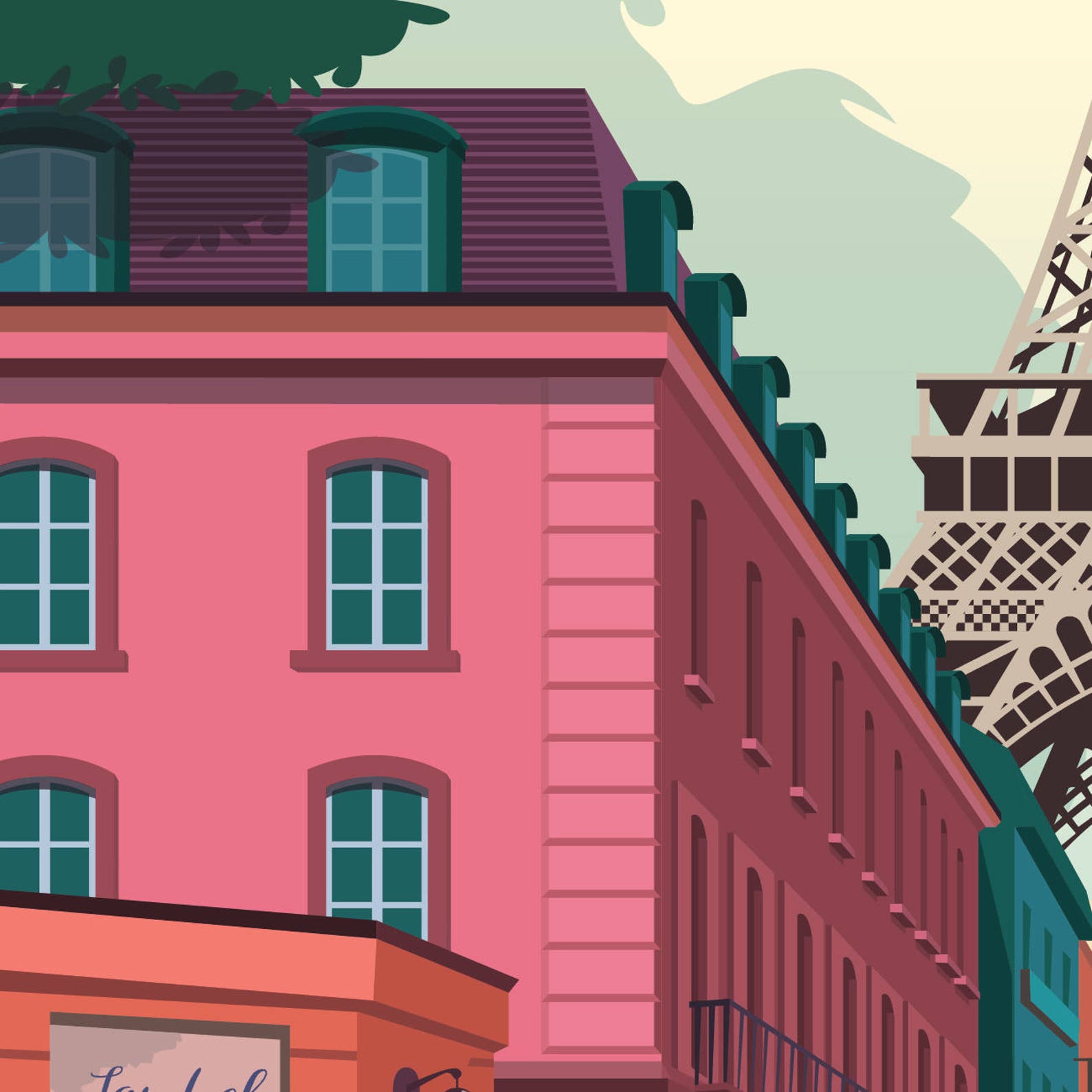 Paris Print Paris Skyline Paris Art Paris Poster Paris - Etsy