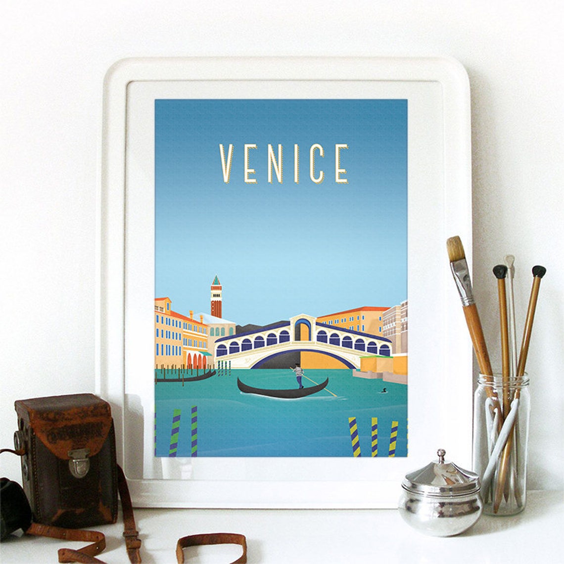 Venice Print Venice Skyline Venice Art Venice Poster - Etsy