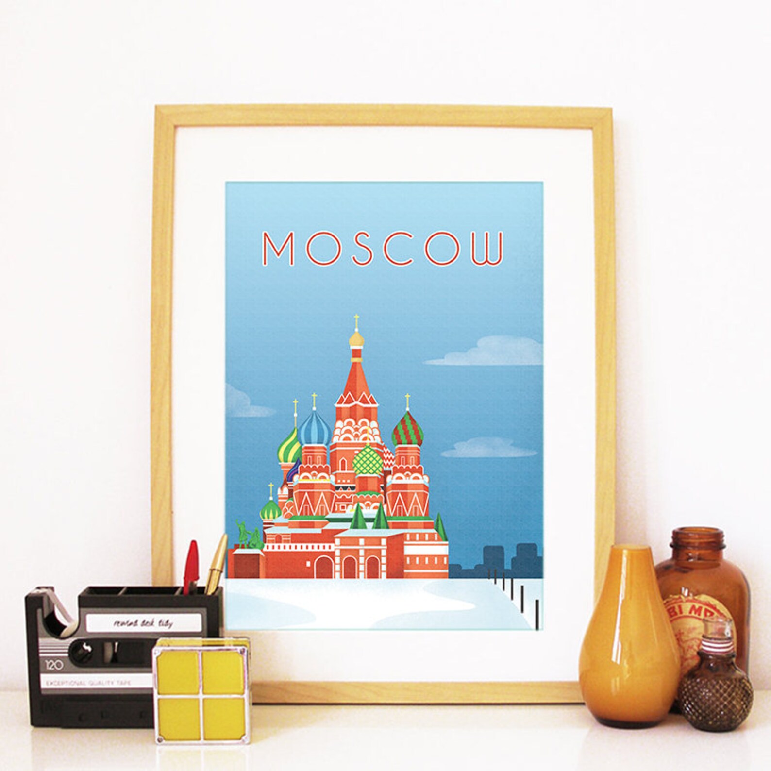 Moscow Print Moscow Skyline Moscow Art Moscow Poster | Etsy