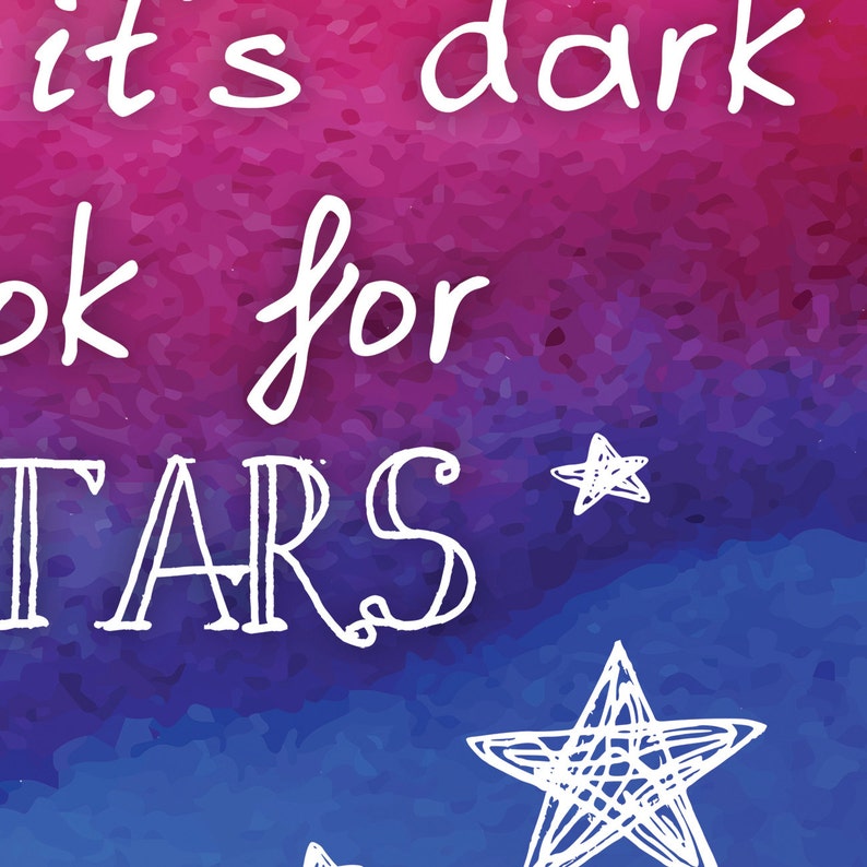 Motivational Poster When It Rains Look for Rainbows Colorful - Etsy