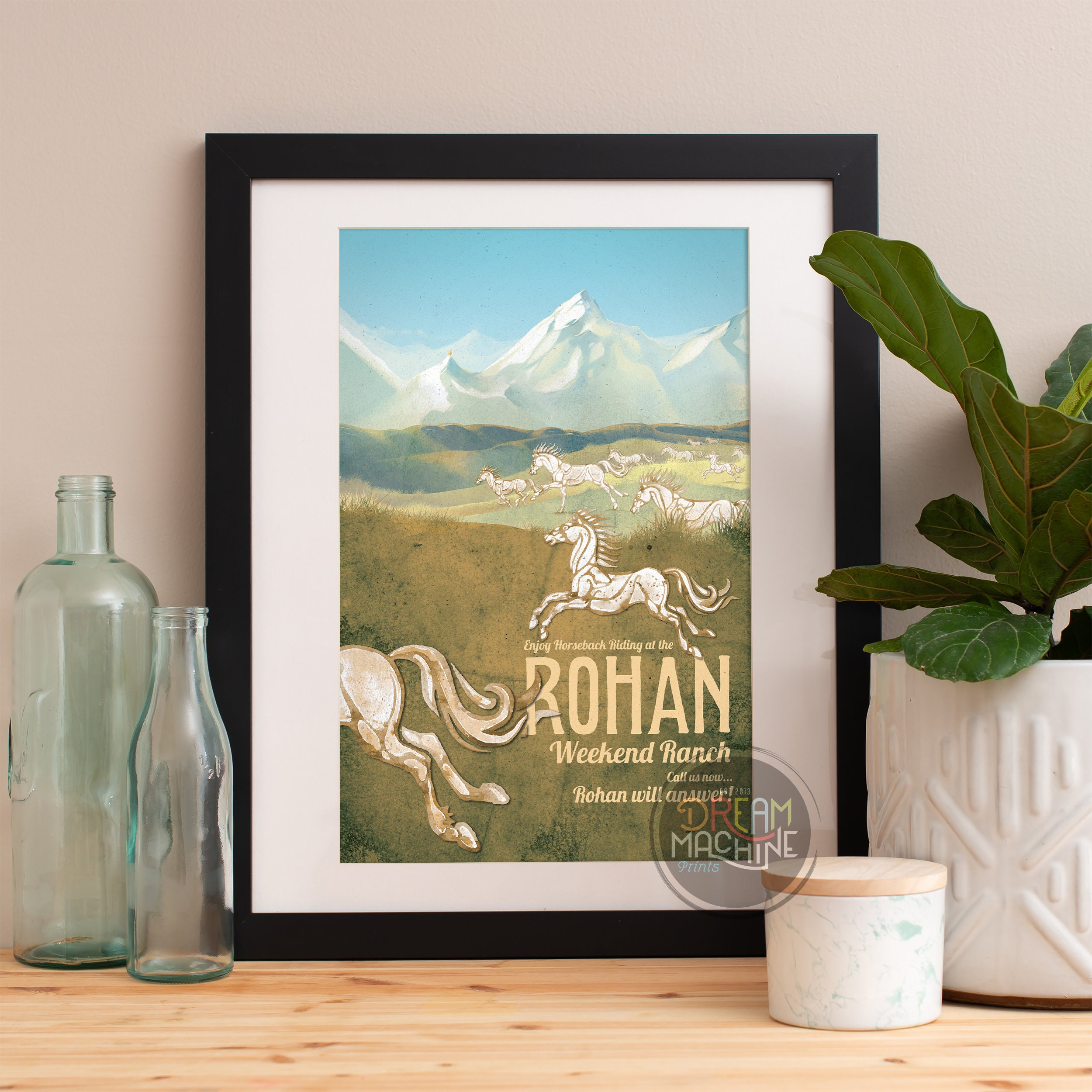 Lord of the Rings Poster Rohan Weekend Ranch Travel Poster | Etsy UK