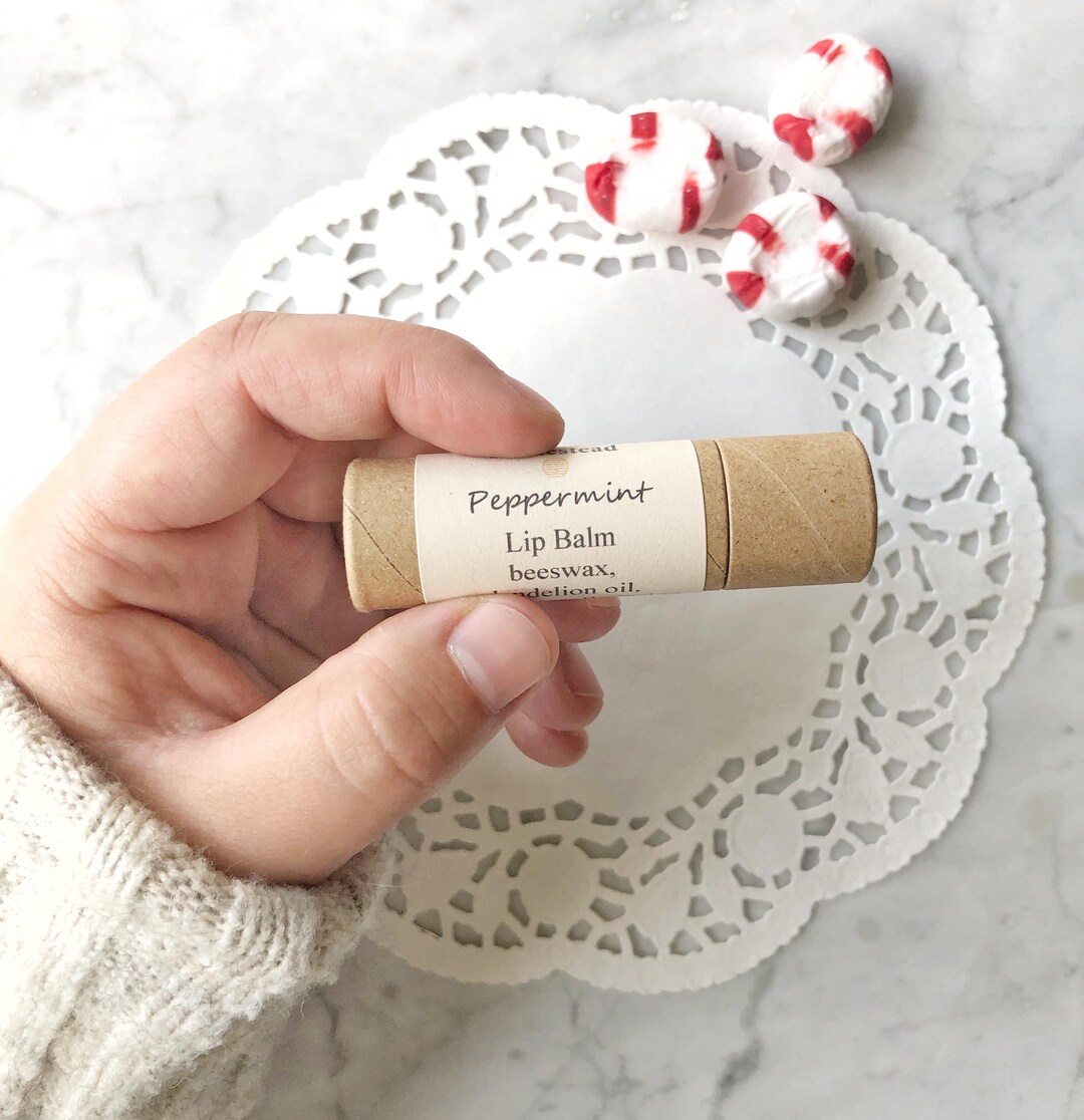 Peppermint Lip Balm | Natural Lip Balm With Dandelion Infused Oil | Eco ...