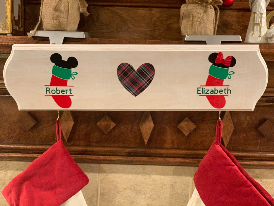 Disney Personalized Stocking Holder Sign - Etsy