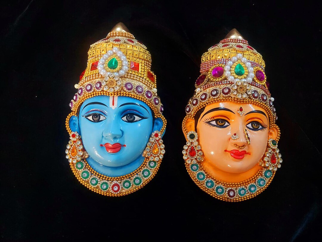 Lakshmi Narayanan Mahalakshmi Devi 9inch Face - Etsy
