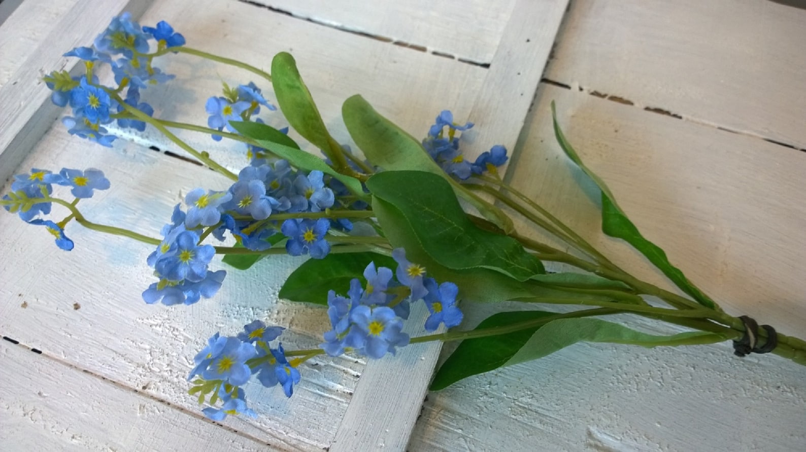 Artificial Forget me Not Flowers 2 Tied Stems 50 Blue Flower | Etsy
