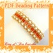 DIY Beading Pattern Ring of Fire Bracelet Made With RAW 3D E Superduo ...