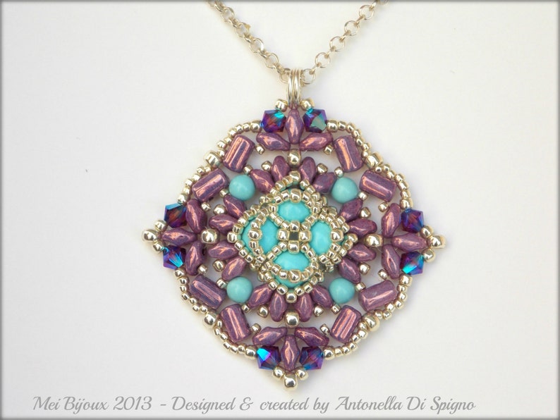 DIY Beading Pattern Jasmine Set of Jewelry With Superduo or Twin Beads ...