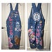 Upcycled Overalls Plus Size 20W Cotton Denim Boho Embellished Patches ...