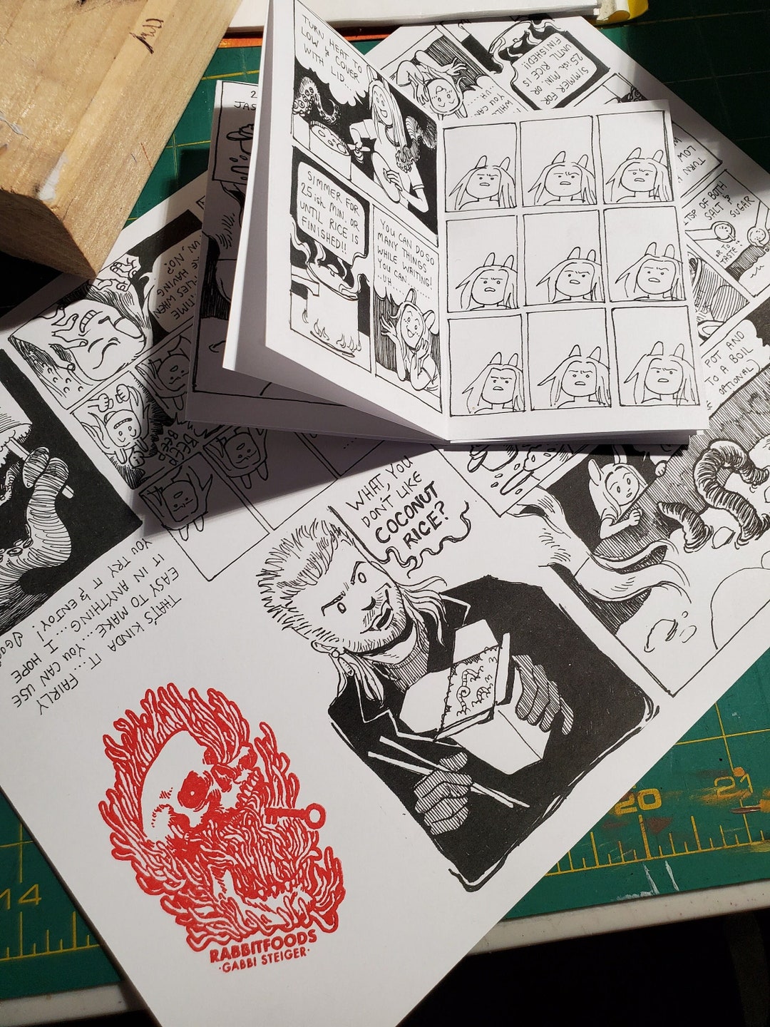 One Sheet Comic || Simple Coconut Rice Recipe - Etsy