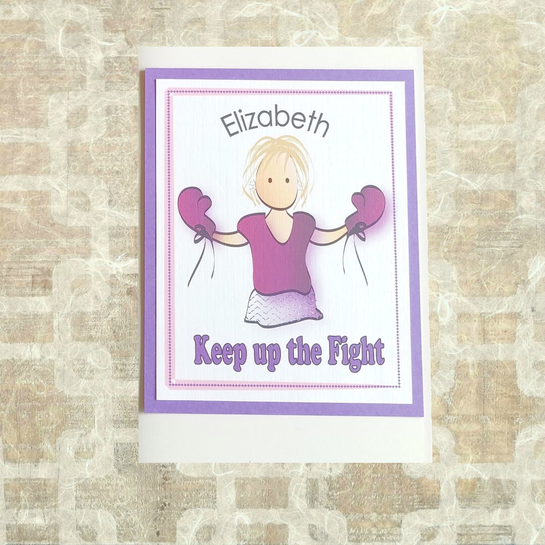 Pancreatic Cancer Inspirational Card Fight Cancer Card for Her ...