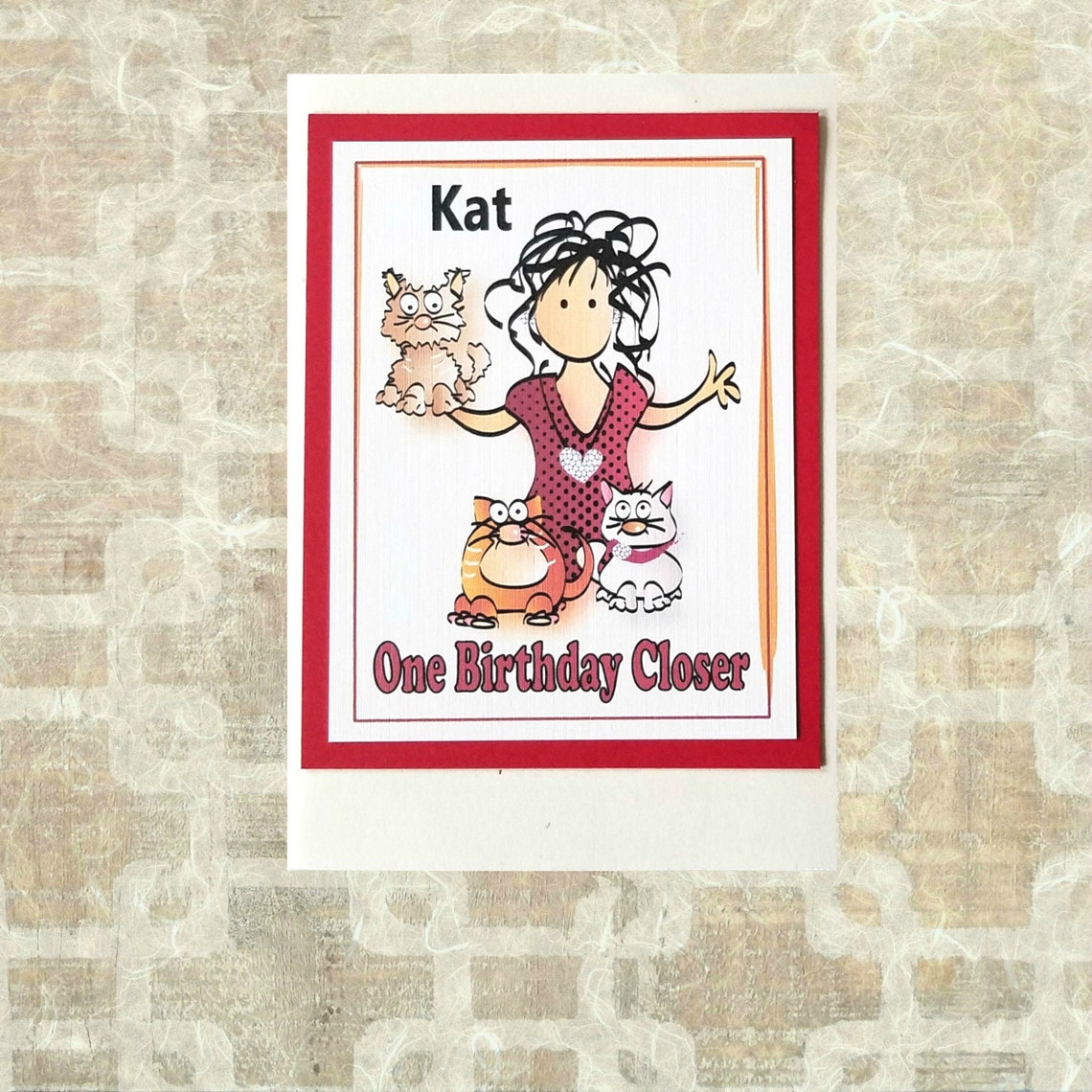 Crazy Cat Lady Birthday Card Funny Cat Lady Bday Card | Etsy