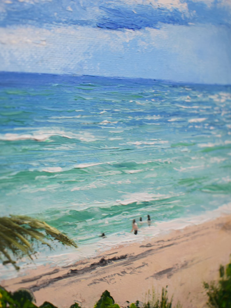 Seascape Oil Painting Tropical Beach Artwork Ocean Scene Art - Etsy Seascape Oil Painting Tropical Beach Artwork Ocean Scene Art - Etsy