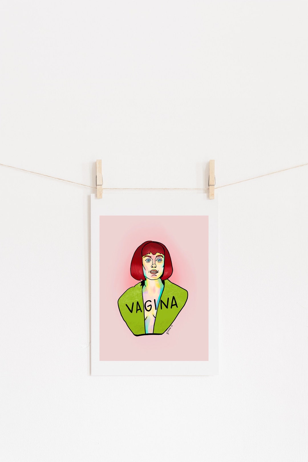 Maude Lebowski Illustration. Big Lebowski Poster. Feminist Art. Cult ...