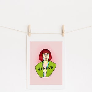 Maude Lebowski Illustration. Big Lebowski Poster. Feminist Art. Cult ...