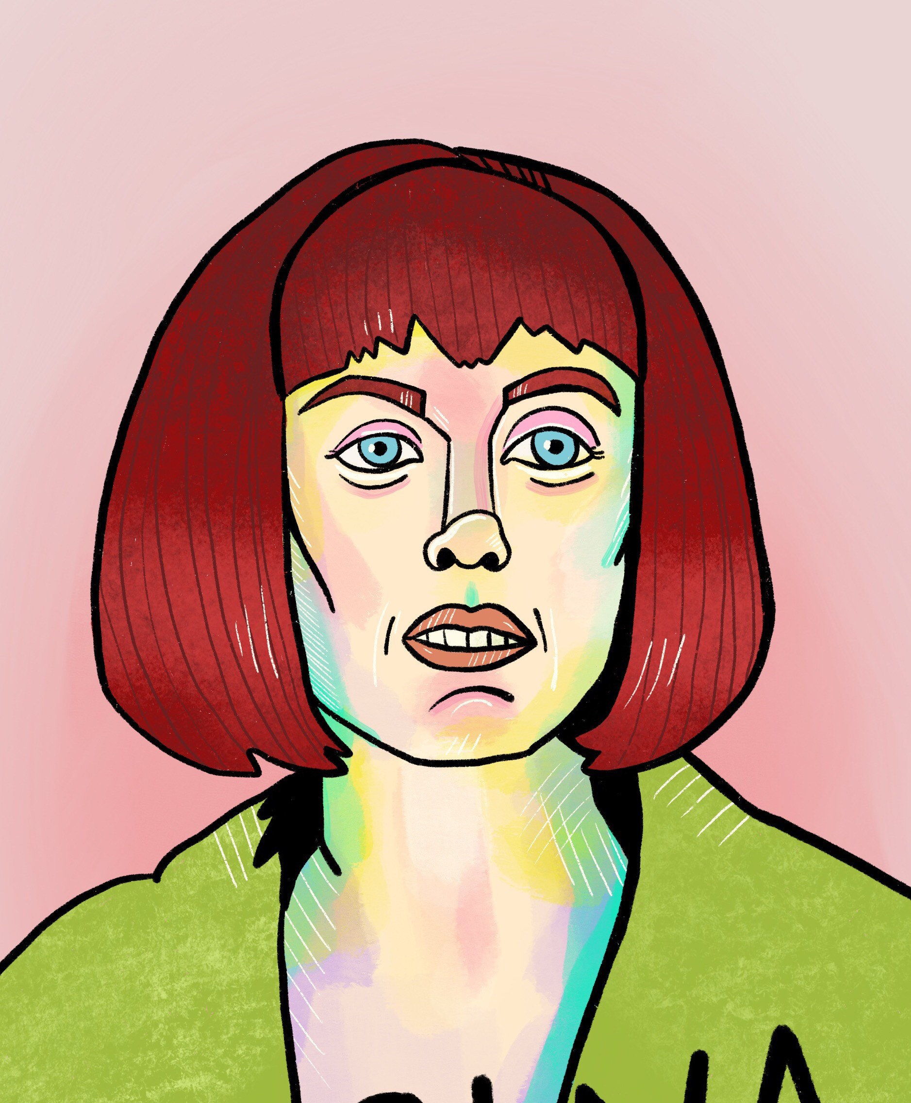 Maude Lebowski Illustration. Big Lebowski Poster. Feminist Art. Cult ...