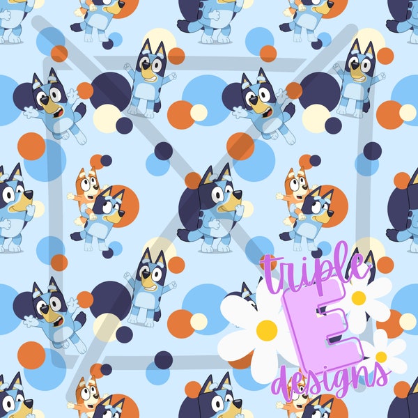 Bluey Seamless File - Etsy