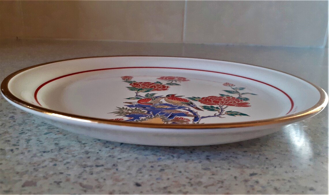 Vintage Irish Pottery Arklow Plate Oriental Paradise Arklow - Etsy
