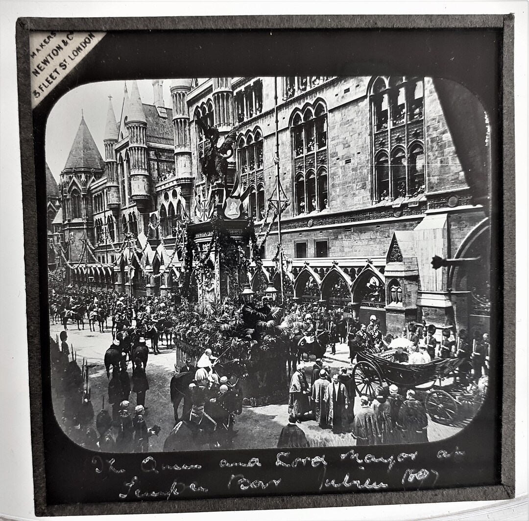 Antique Glass Slides of Queen Victoria's Diamond Jubilee in 1897, Magic ...
