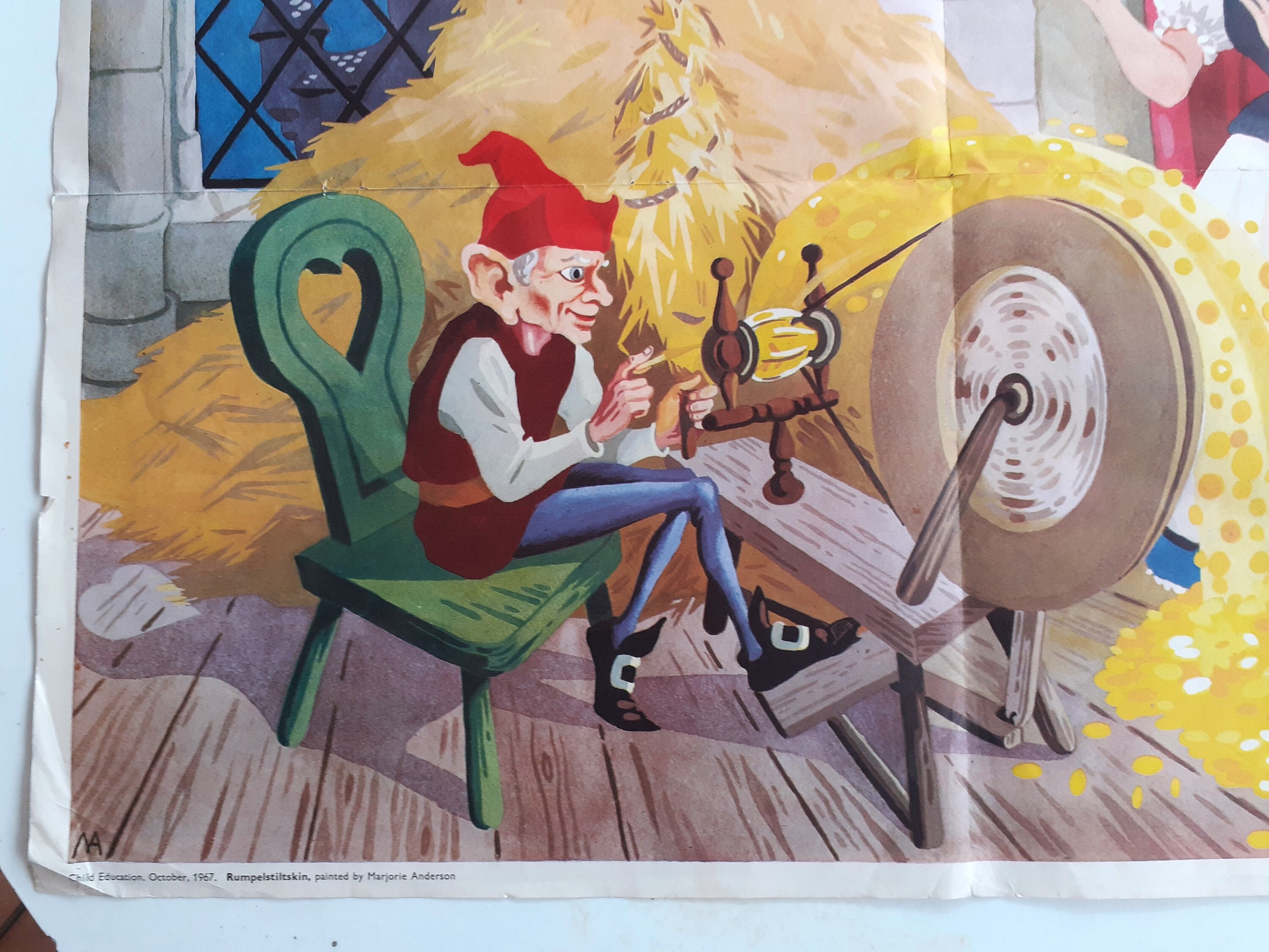 Vintage Fairy Tale Poster, Child's Room Wall Art, Turtle Head for Fancy ...