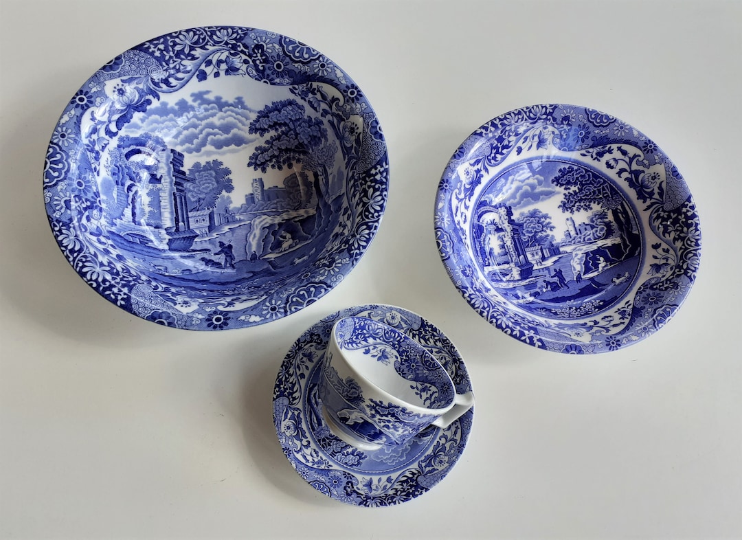 Spode Blue Italian China Spode 1816 Vintage Porcelain Cup - Etsy UK