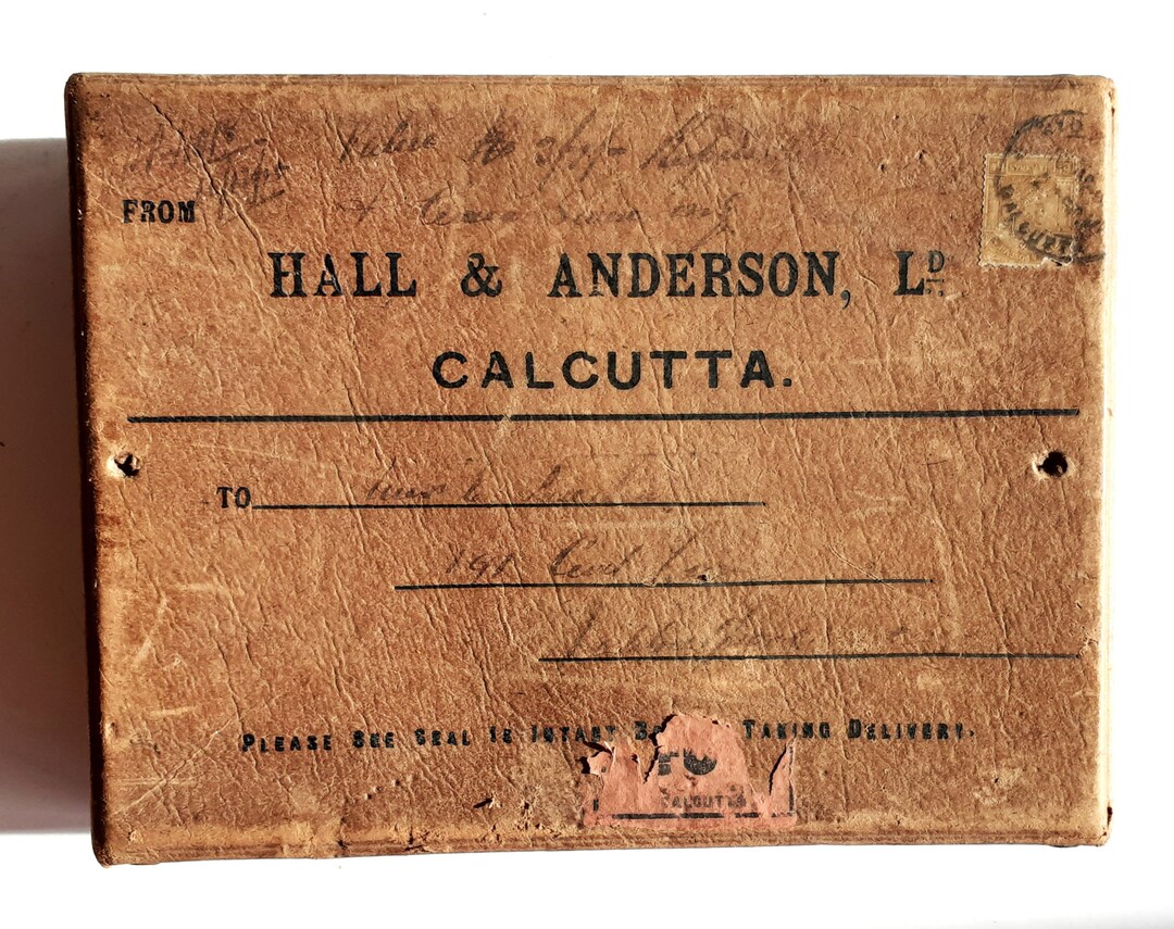 Antique Cardboard Boxes From British India, Colonial Boxes, - Etsy