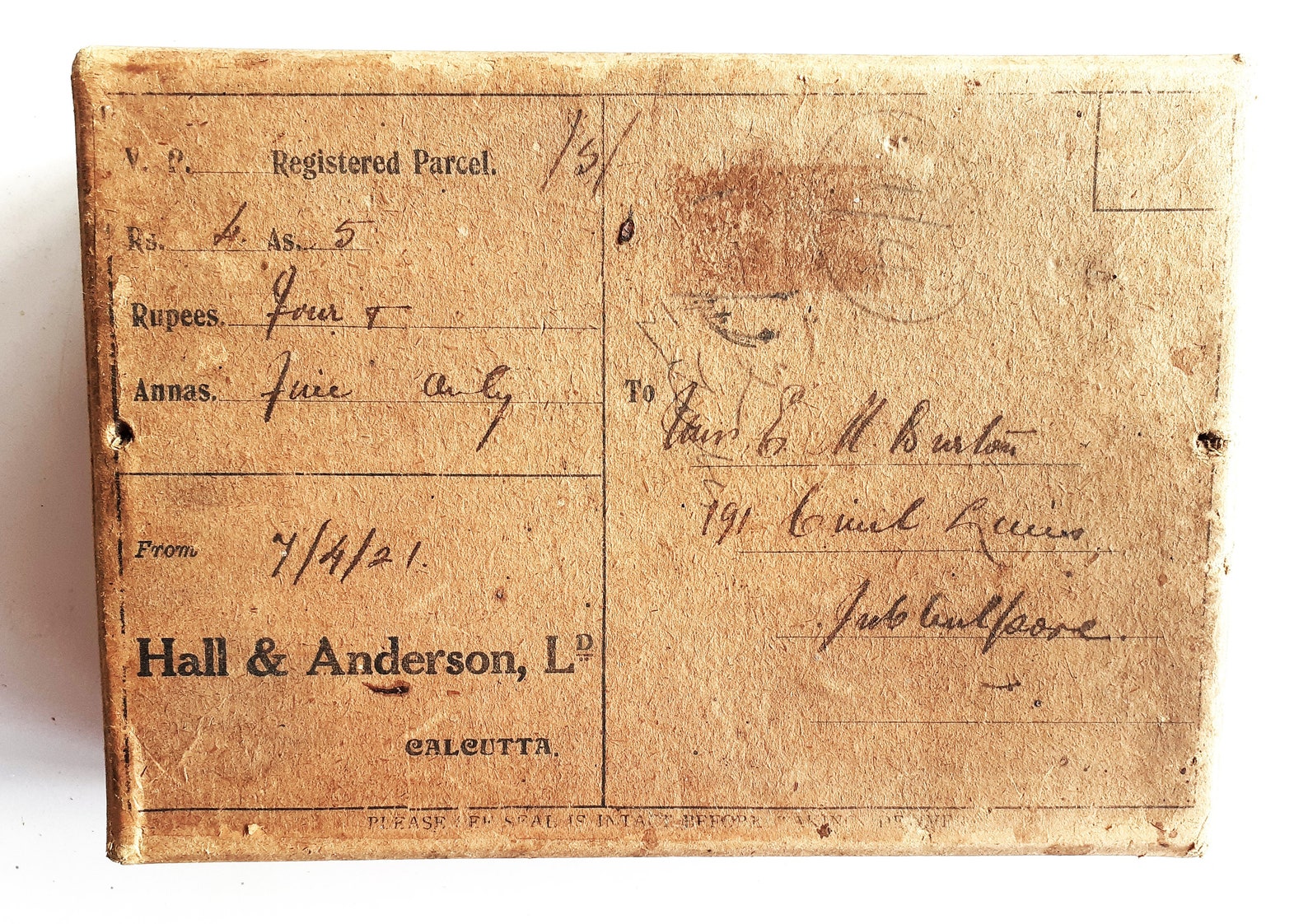 Antique Cardboard Boxes From British India, Colonial Boxes, - Etsy