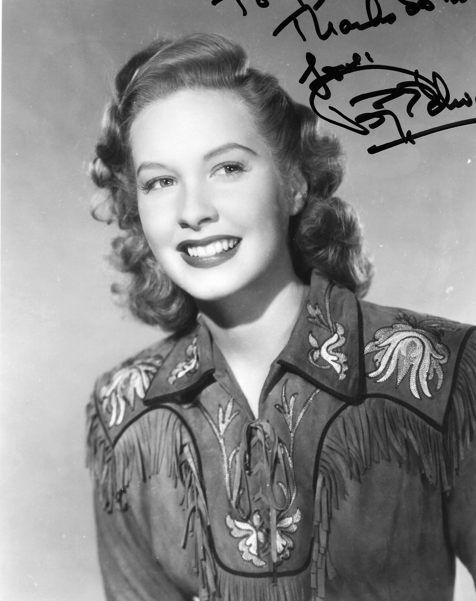 Penny Edwards rare Inscribed Vintage Hollywood Celebrity - Etsy