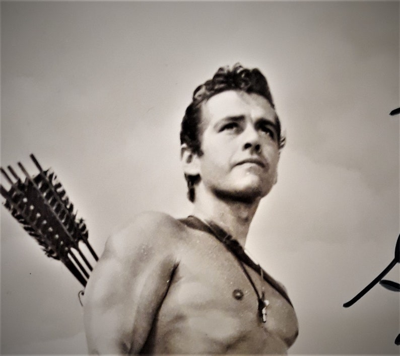 Gordon Scott "tarzan" Rare Inscribed 1955 Black & White Hollywood ...