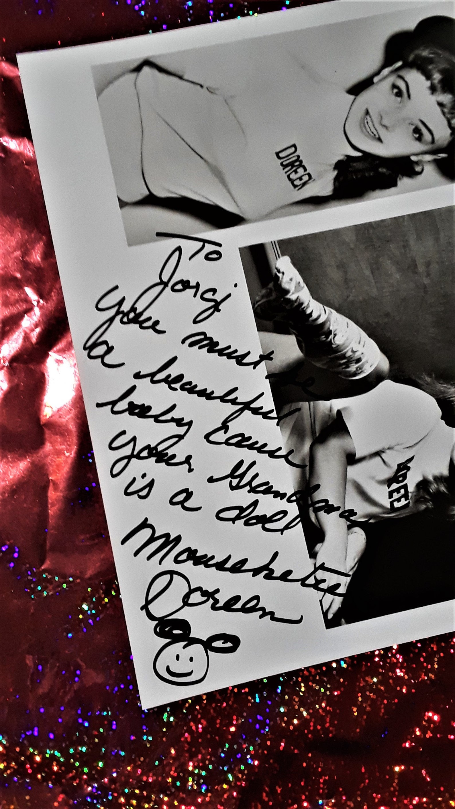 Walt Disney's Original Mouseketeer Doreen Tracey Rare Inscribed ...