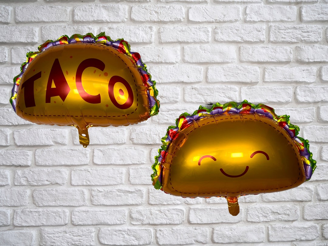 Taco Balloons for Birthday Parties Fiestas Foil Balloon / Dragons Love ...