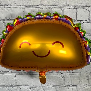 Dragons Love Tacos Balloons for Birthday Parties Fiestas Foil Balloons ...