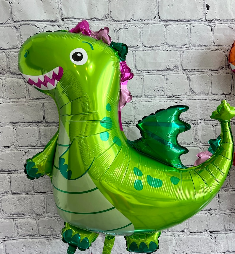 Dragon Foil Balloons JUMBO Mylar Set of 4 Kids Birthday - Etsy