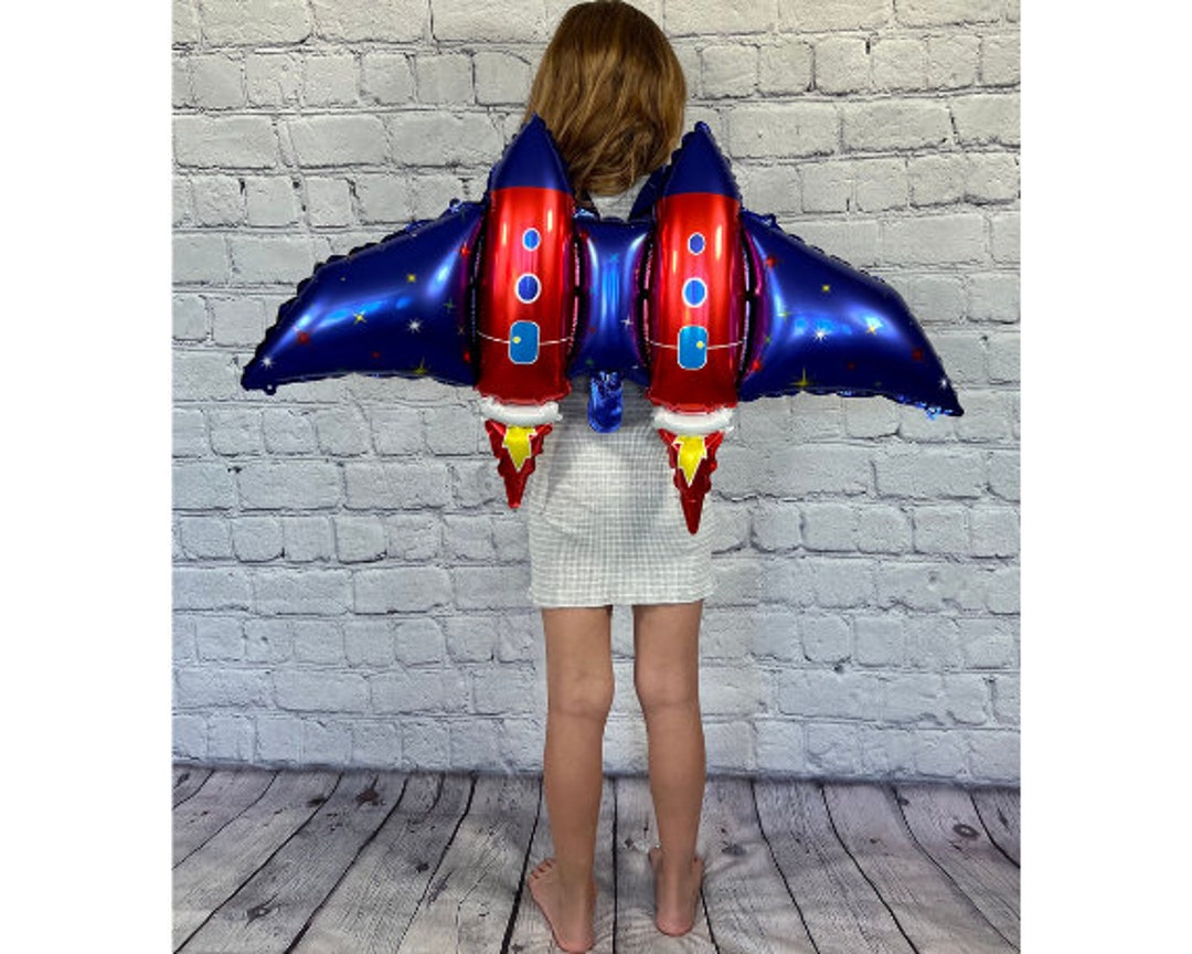 Kids Superhero Flying Jetpack Birthday Balloons Party Favors With ...