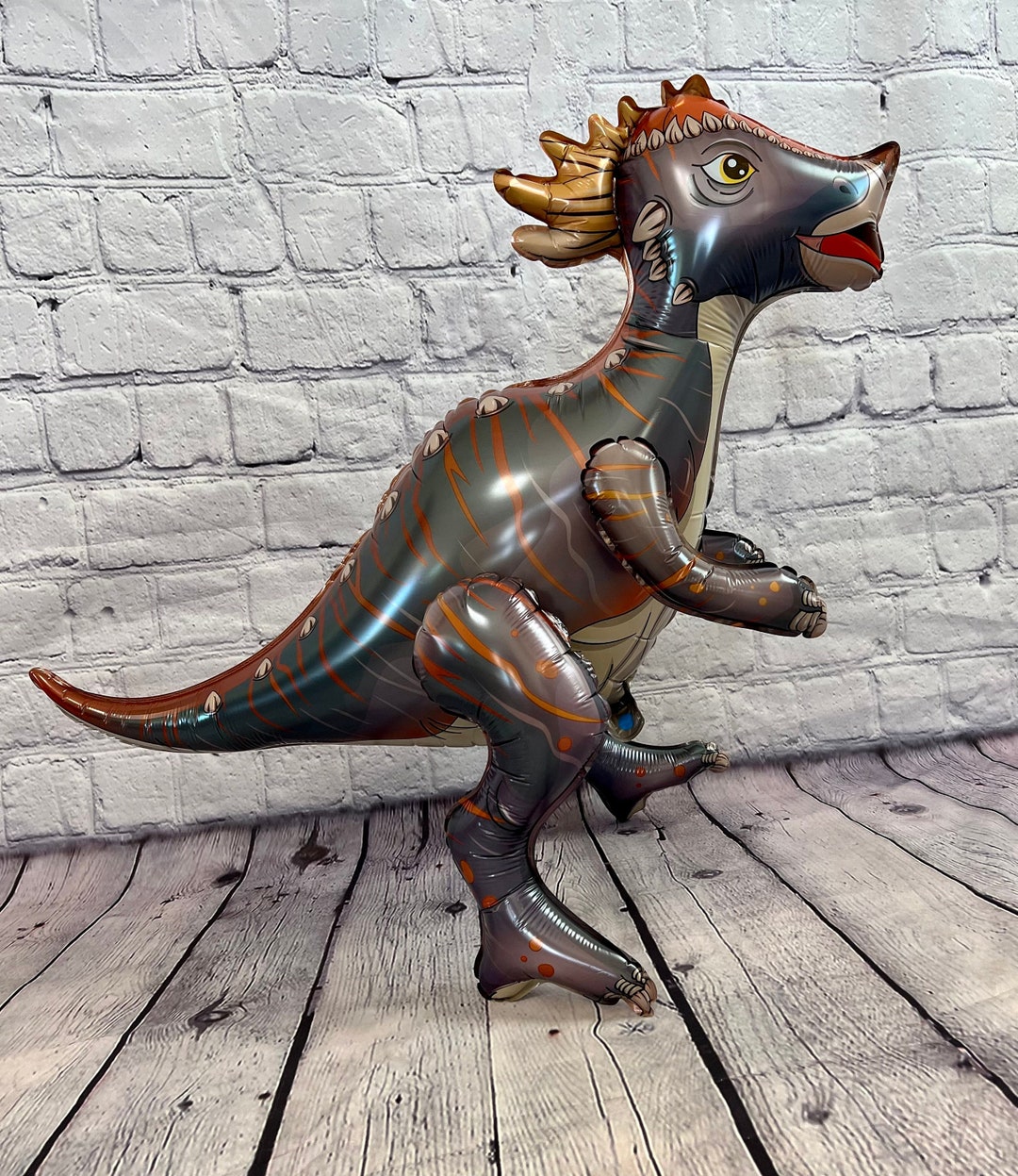 Dinosaur Balloon JUMBO Mylar Walking Foil Balloons - Gray - Etsy