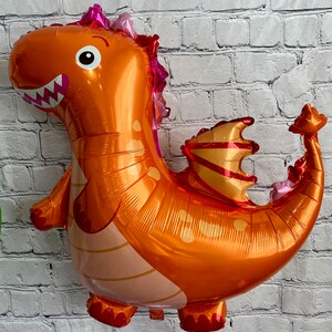 Dragon Foil Balloons JUMBO Mylar - Set of 4 Kids Birthday Party ...