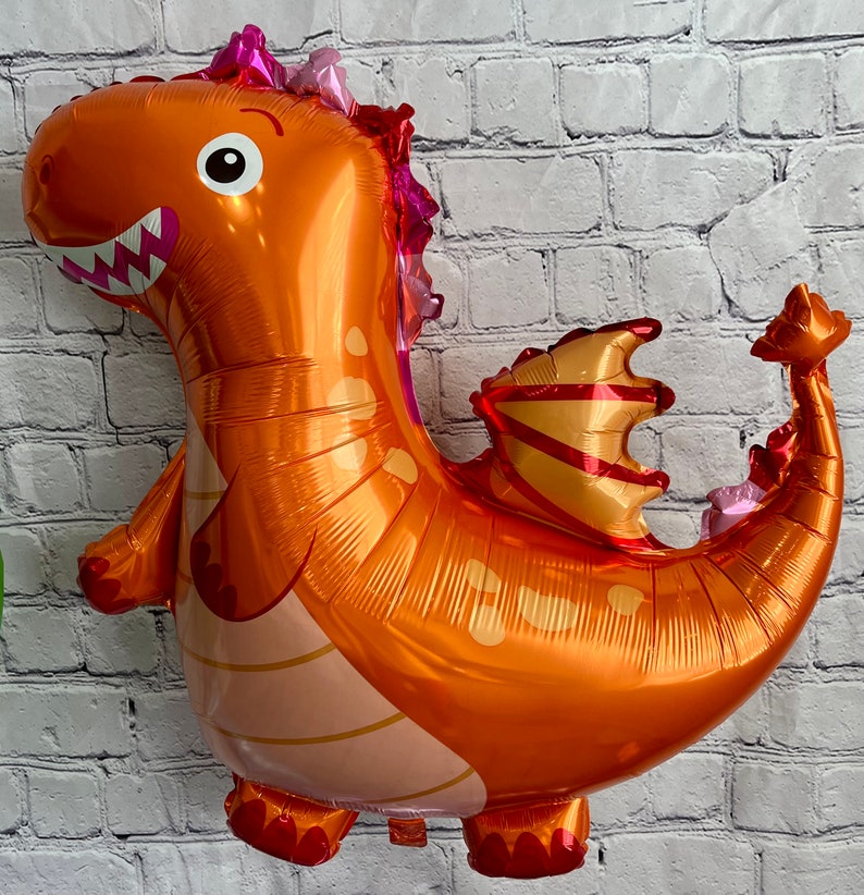 Dragon Foil Balloons JUMBO Mylar Set of 4 Kids Birthday - Etsy