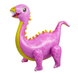 Dinosaur Birthday Party Decorations PINK JUMBO Dinosaur Balloons - Etsy
