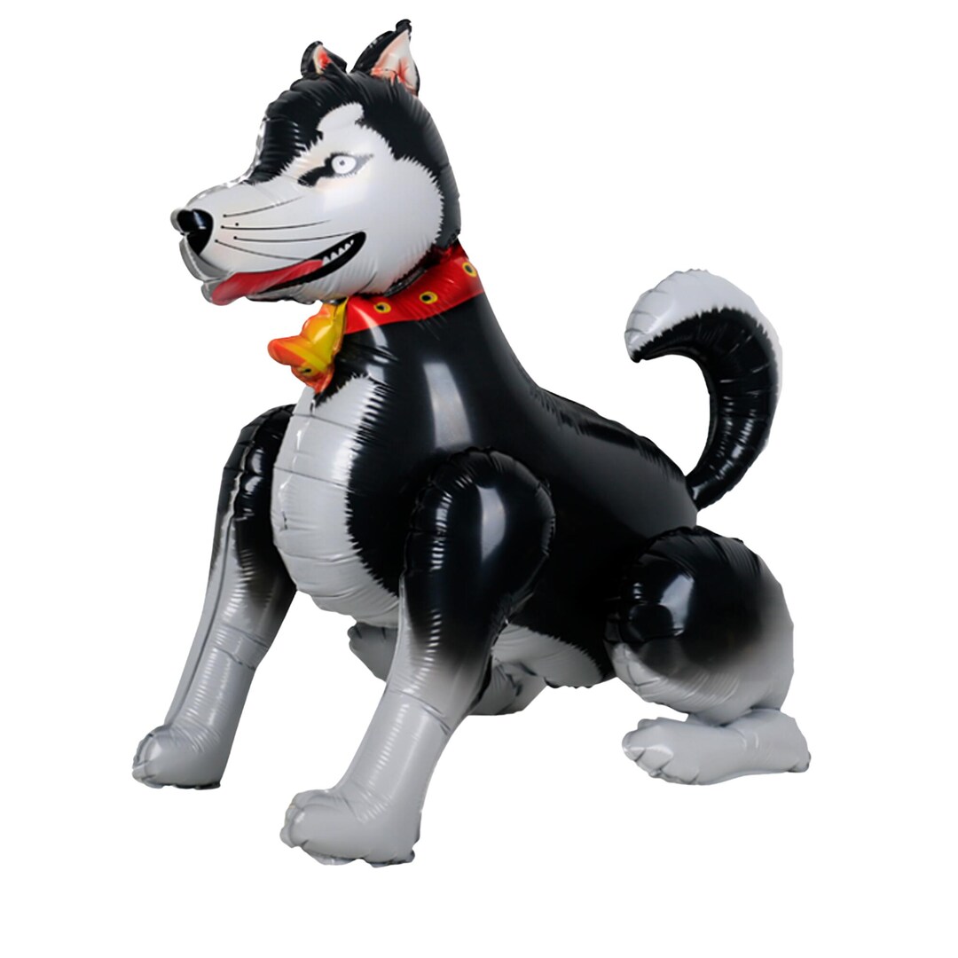 Husky Dog Balloon: Black and White Puppy Party Decor - Etsy
