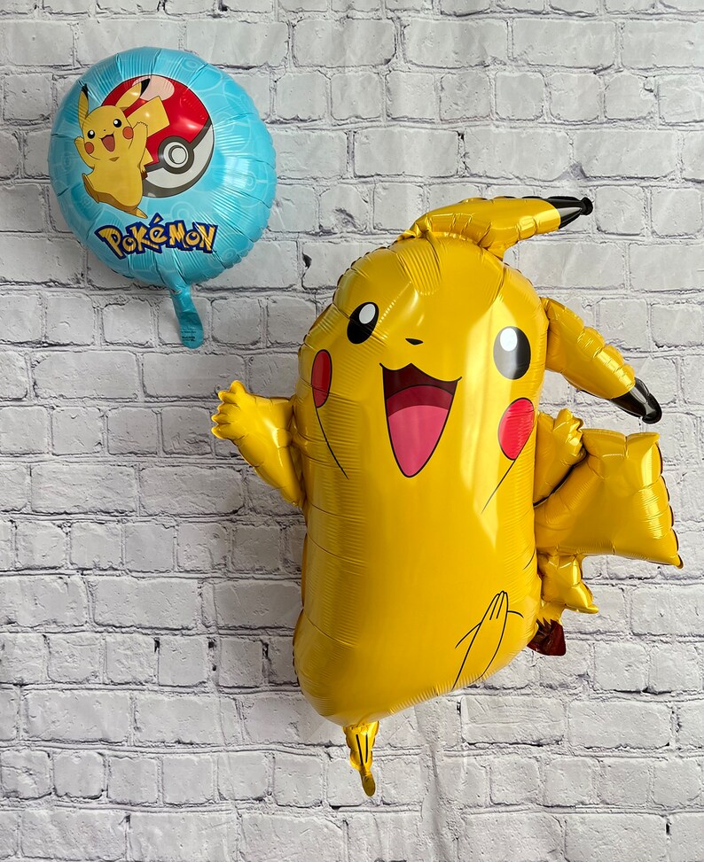 Pikachu Giant Foil Balloon Pokemon Character for Kids Birthday - Etsy