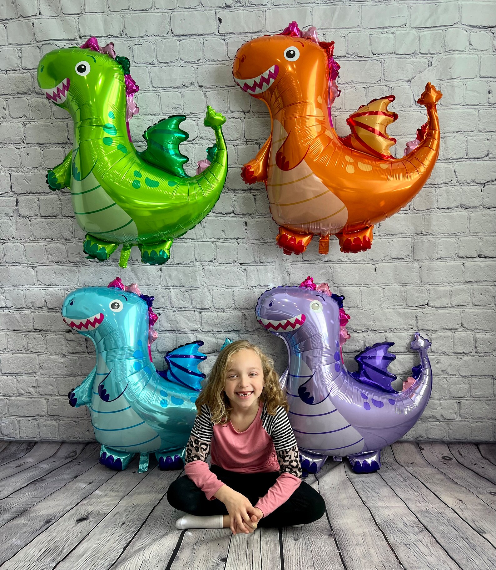 Dragons Love Tacos Giant Balloons for Birthday Parties Fiestas Foil ...