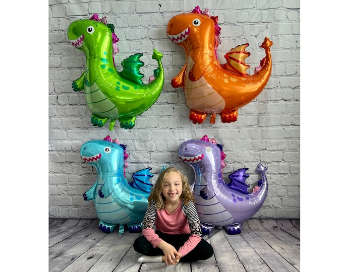 Dragon Balloon, Mythical Dragon Balloon, 45" Foil Balloon, Birthday ...