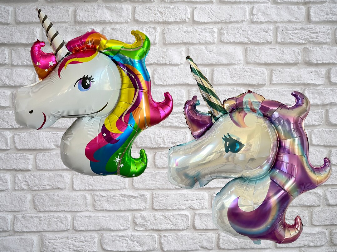 Unicorn Balloon JUMBO Mylar Foil Balloons Unicorn Birthday Party ...